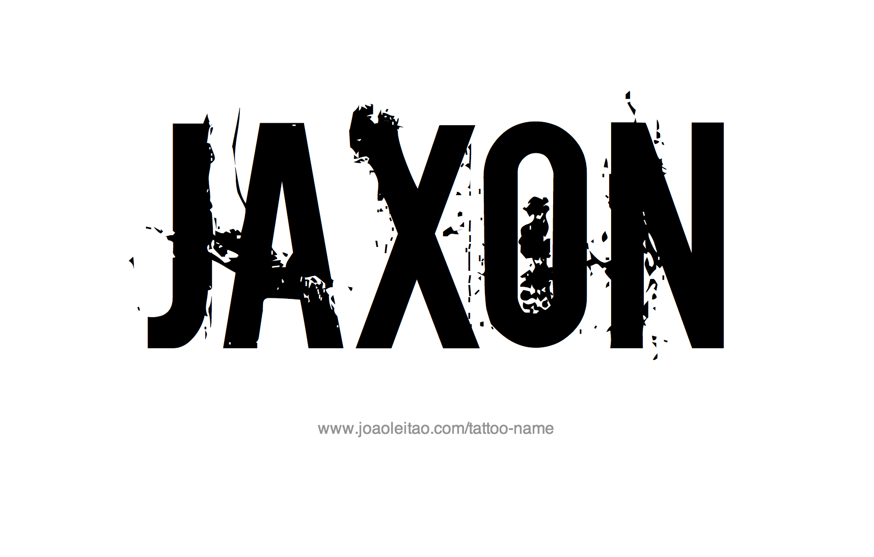 Jaxon Name Tattoo Designs
