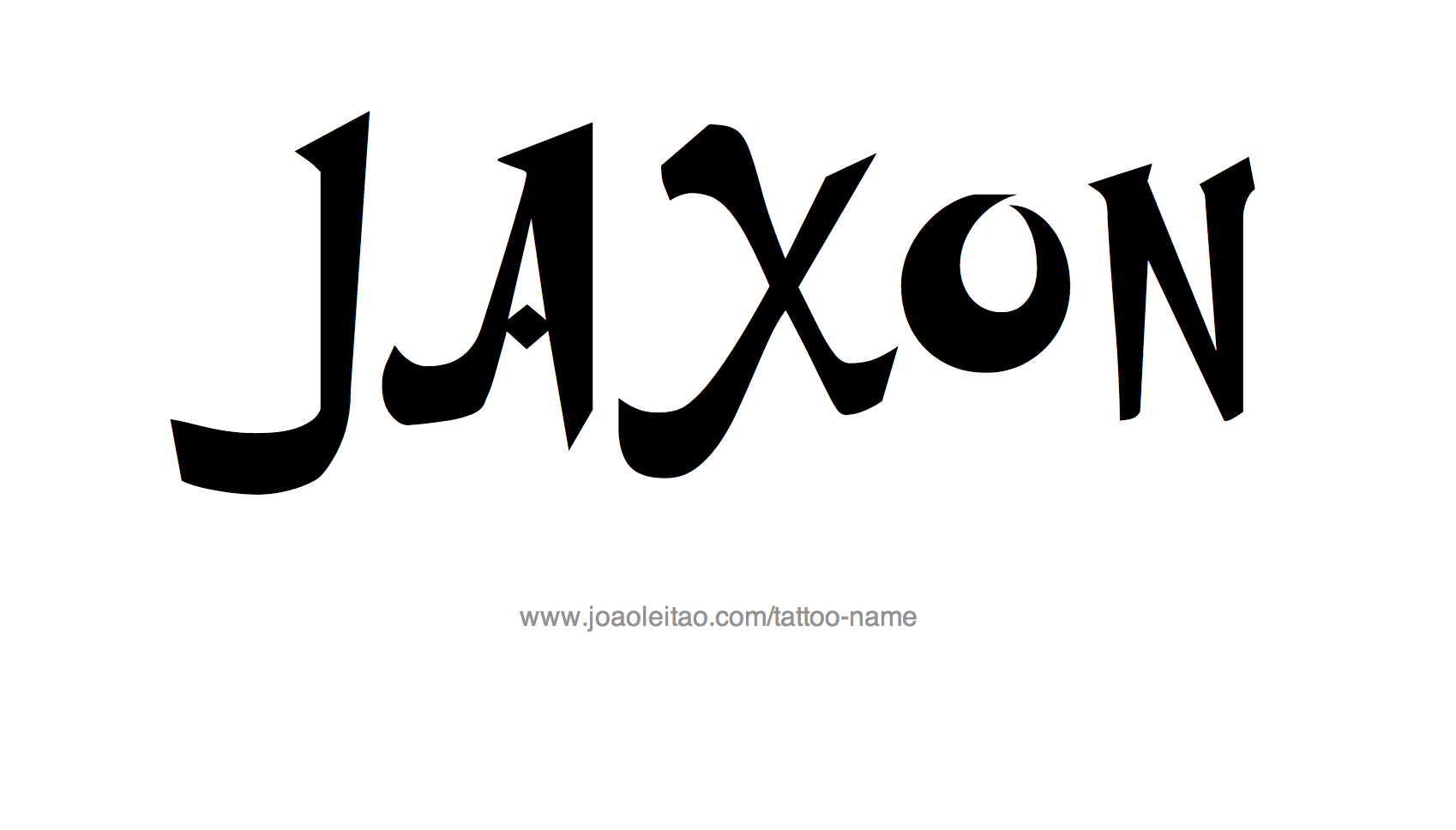 Jaxon Name Tattoo Designs