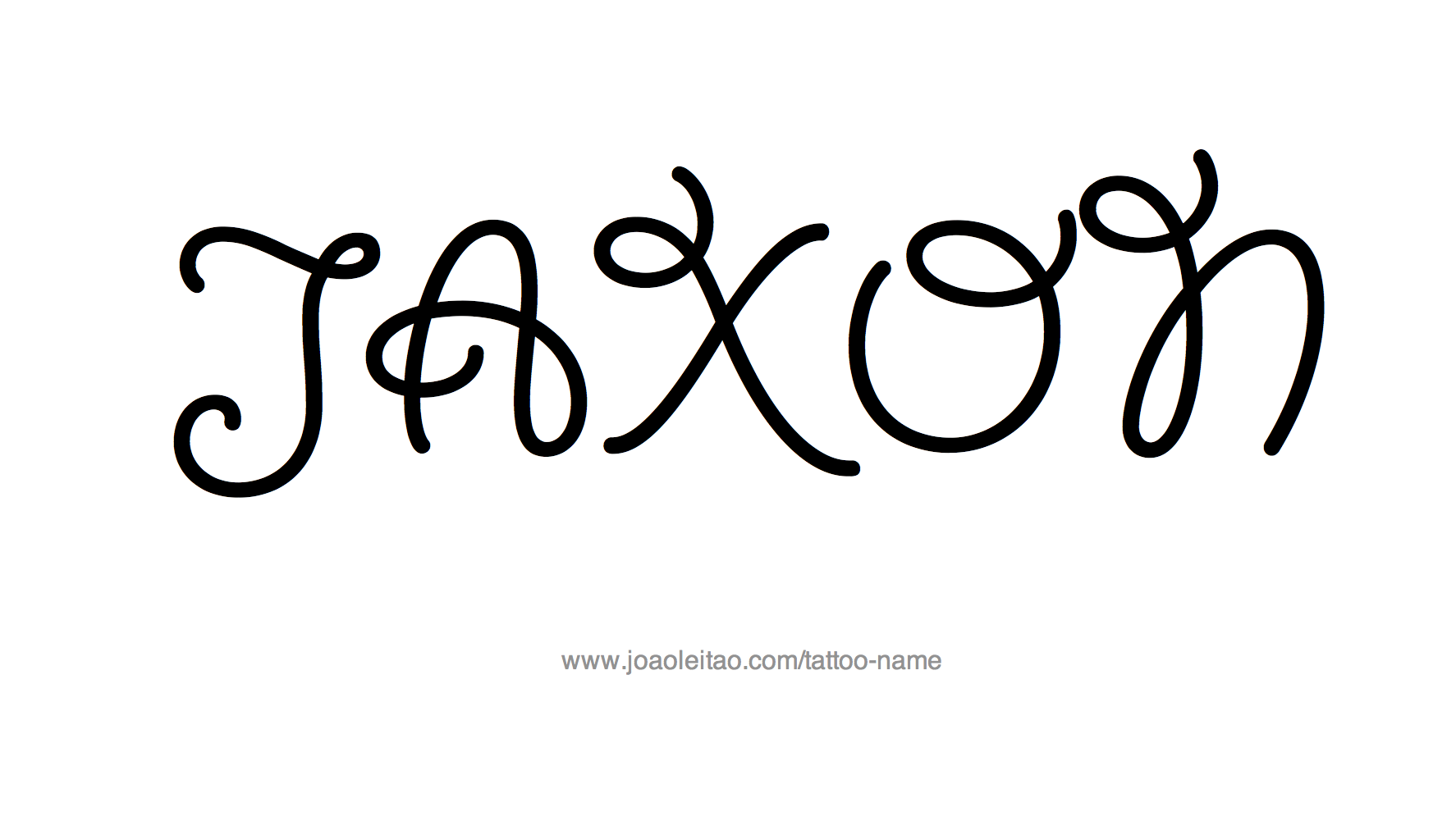 Jaxon Name Tattoo Designs