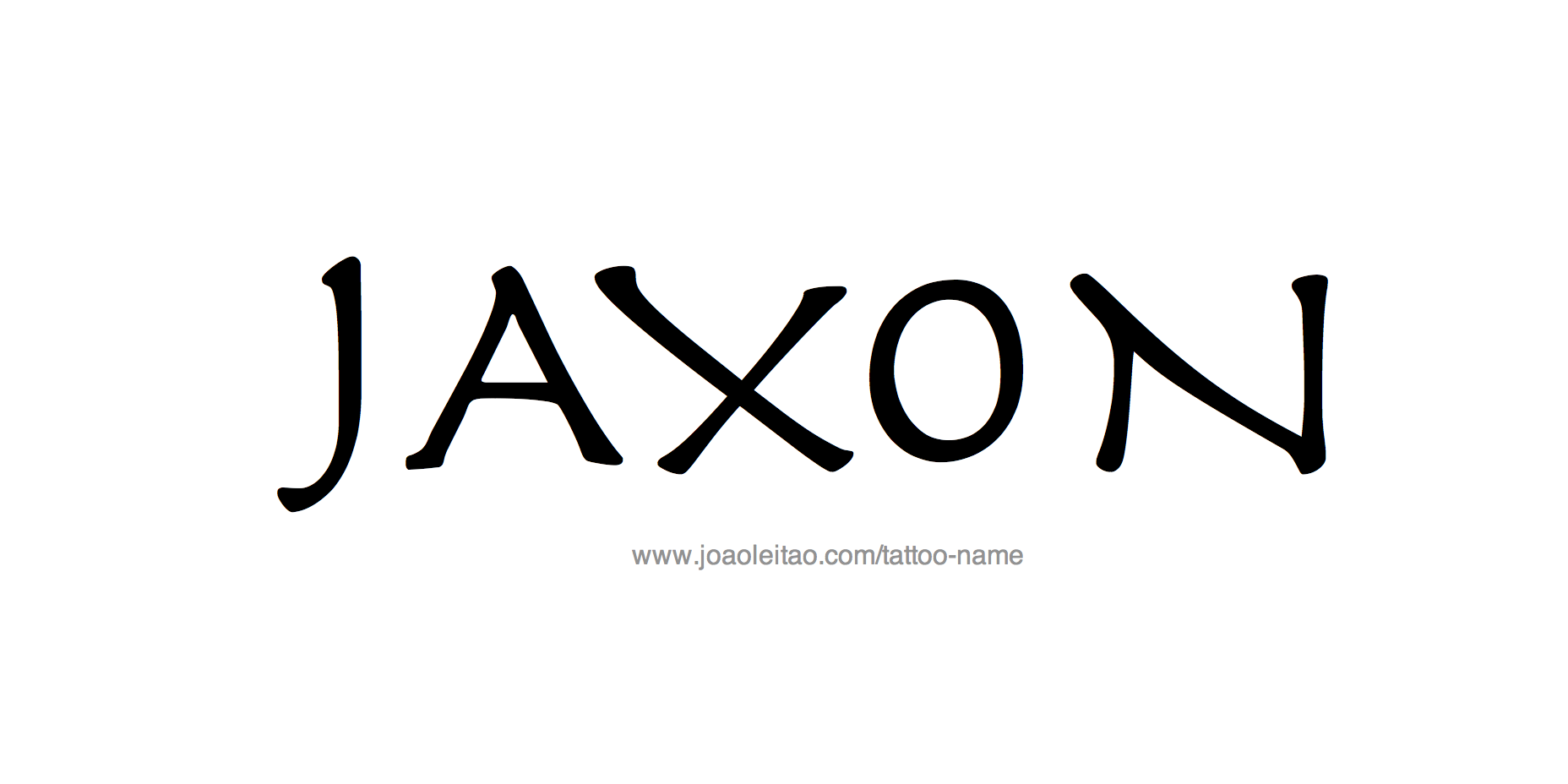 Jaxon Name Tattoo Designs