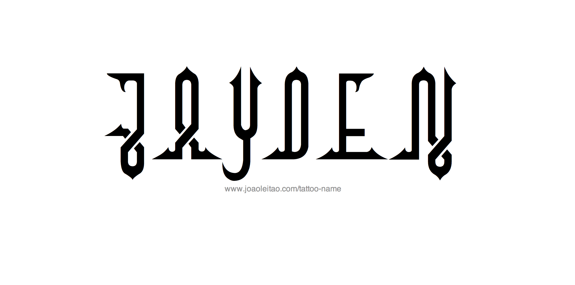 Jayden Name Tattoo Designs
