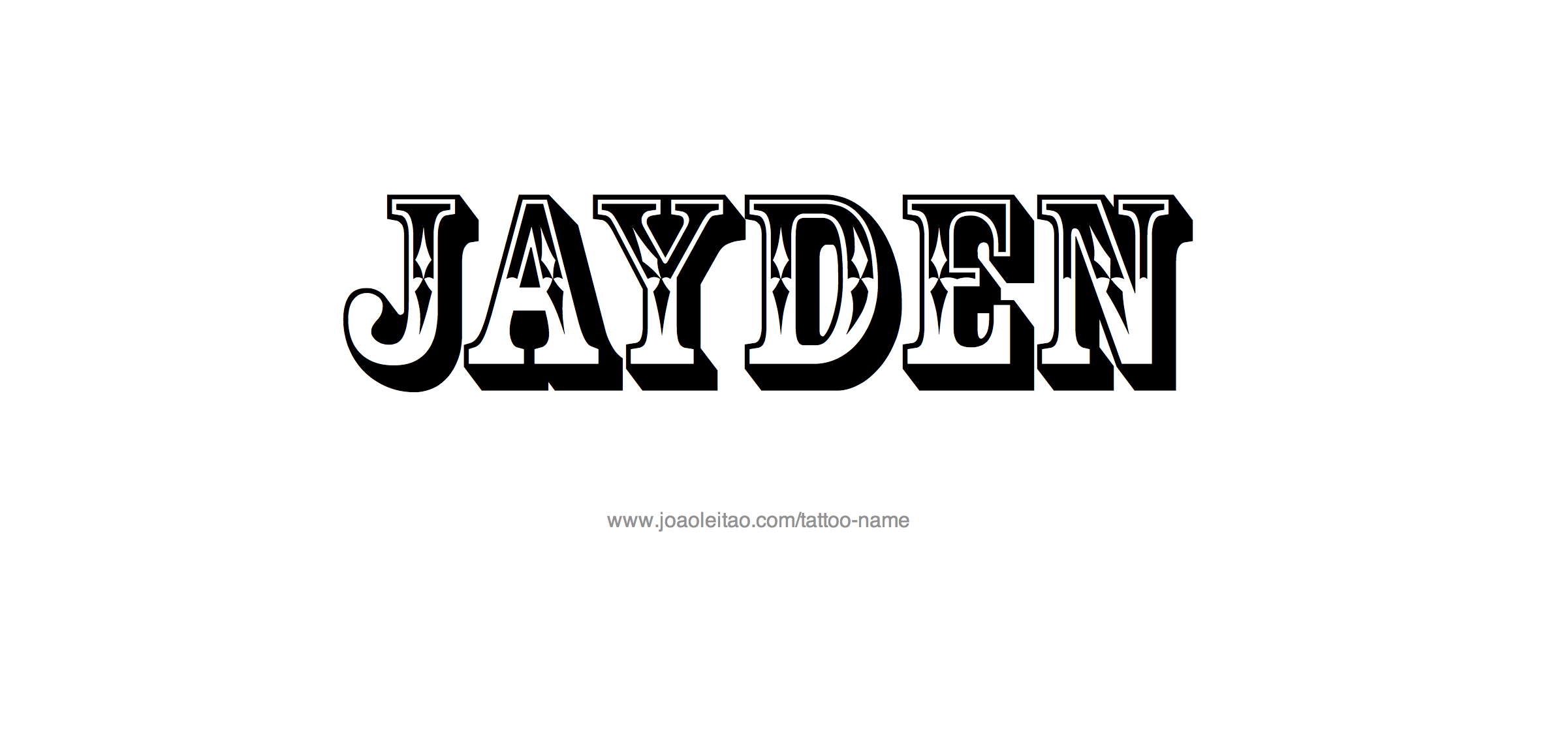 Jayden Name Tattoo Designs