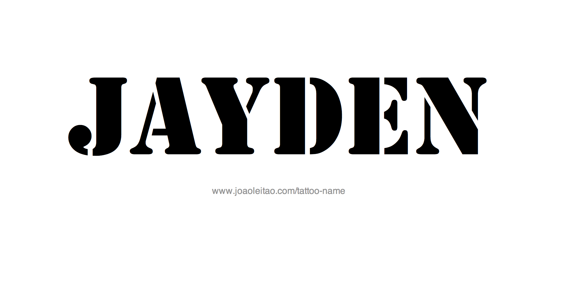 Jayden Name Tattoo Designs