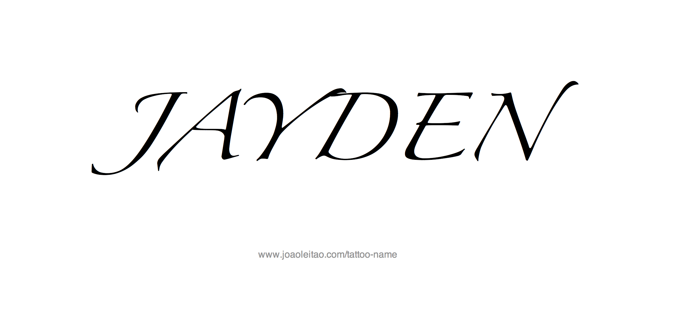 Jayden Name Tattoo Designs