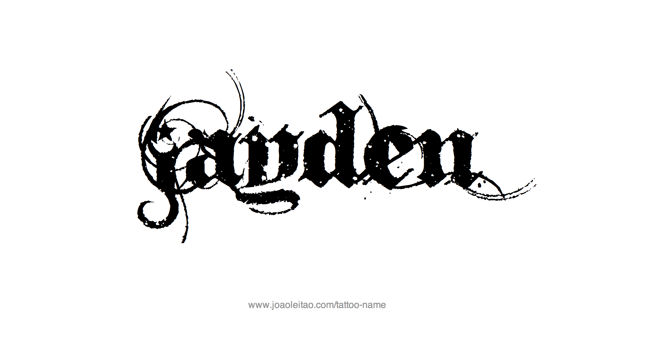 Jayden Name Tattoo Designs