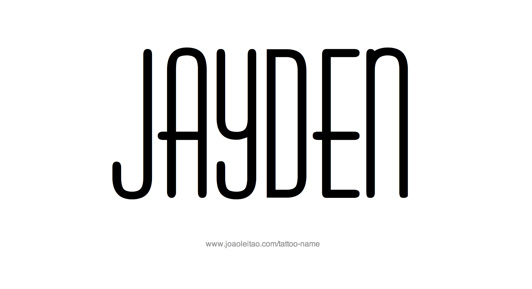 Jayden Name Tattoo Designs