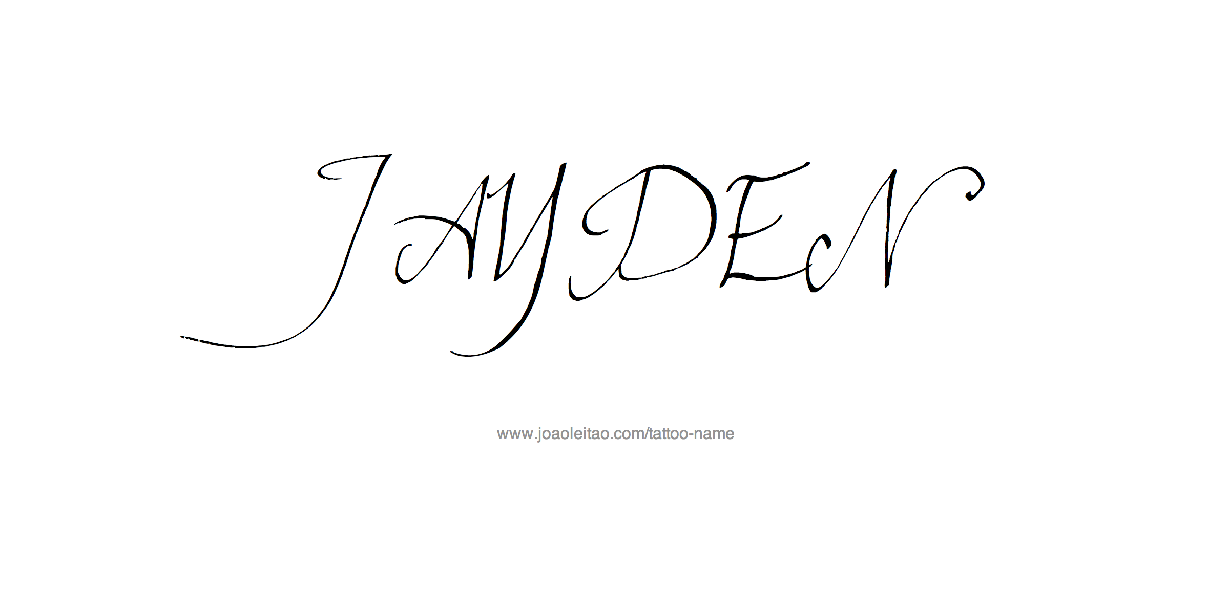 Jayden Name Tattoo Designs
