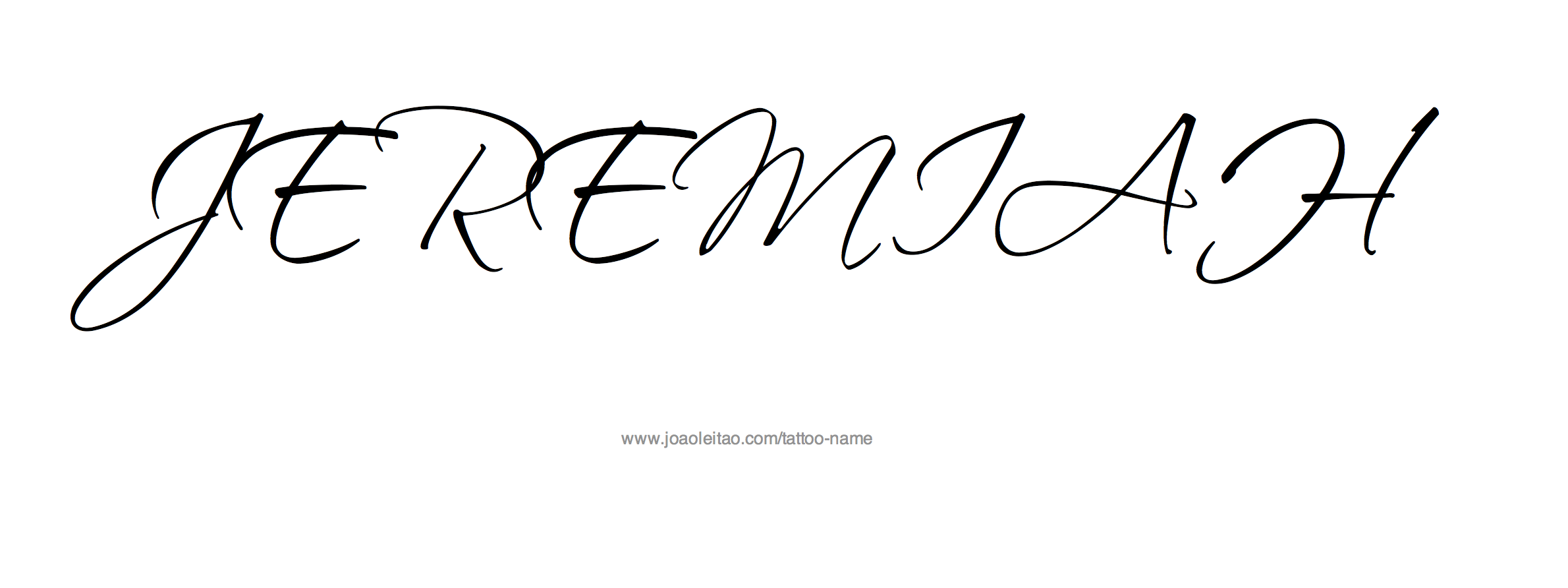 Jeremiah Name Tattoo Designs
