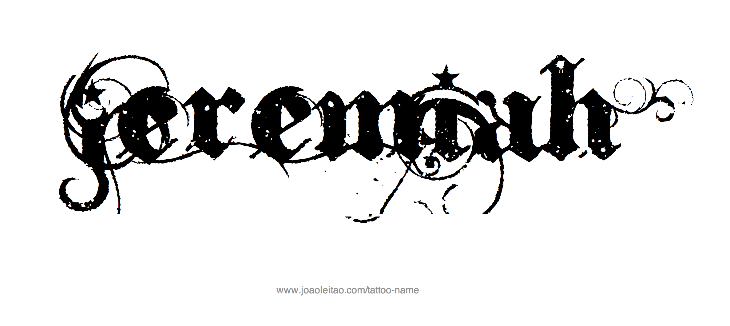 Jeremiah Name Tattoo Designs