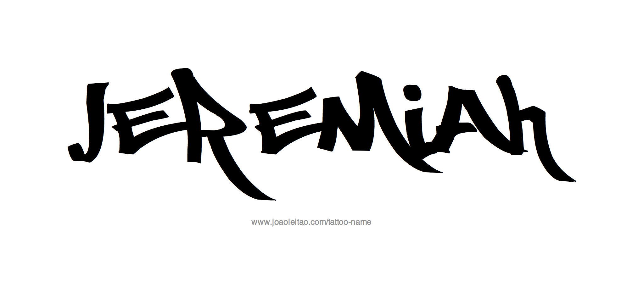 Jeremiah Name Tattoo Designs