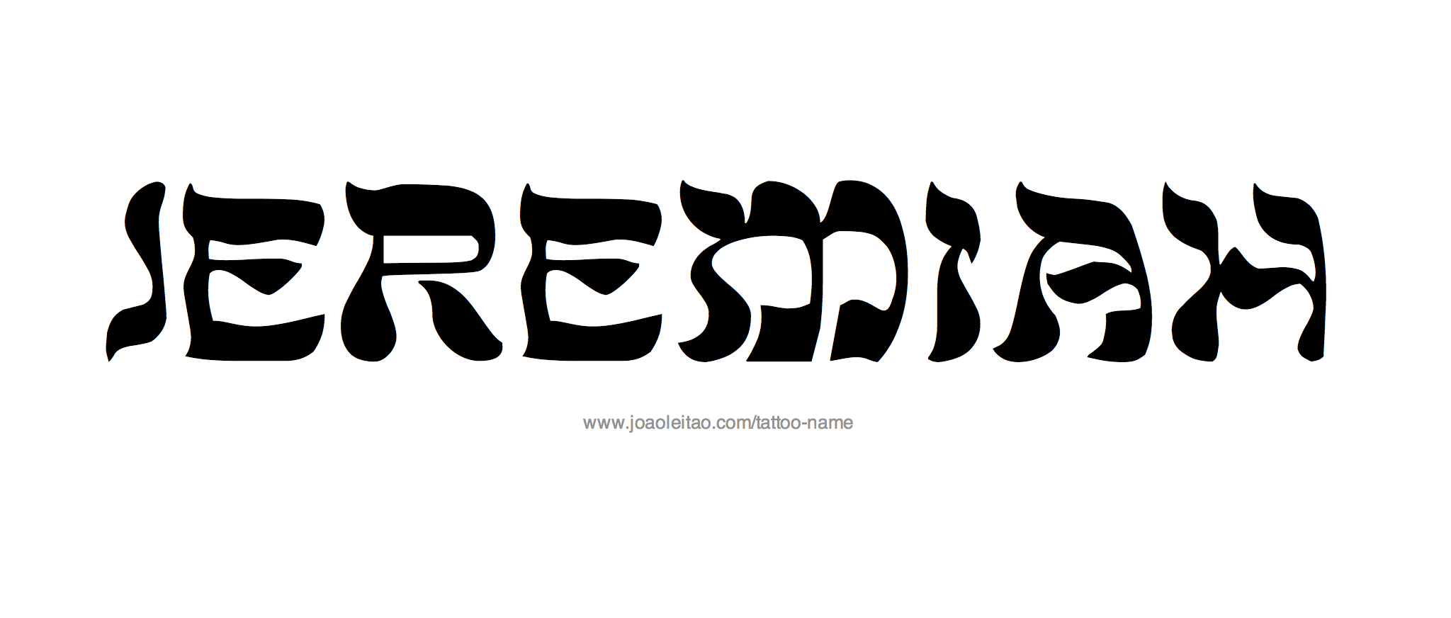 Jeremiah Name Tattoo Designs