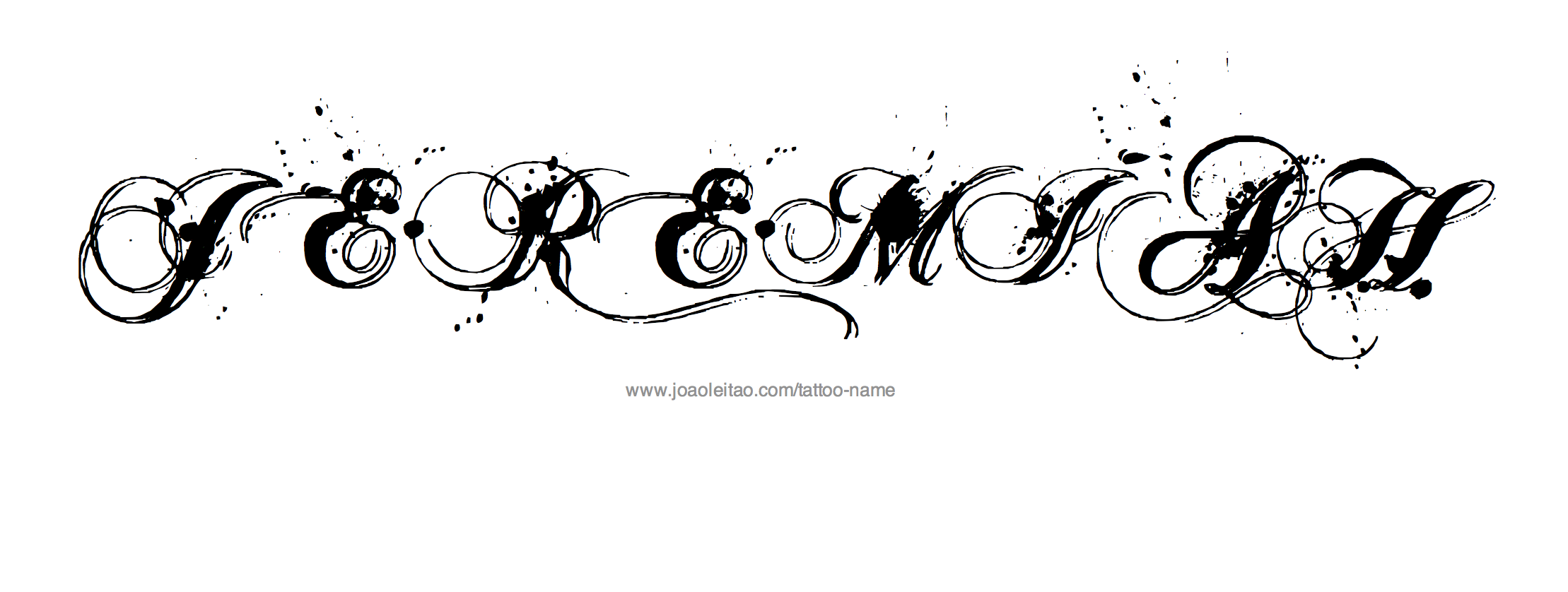 Jeremiah Name Tattoo Designs