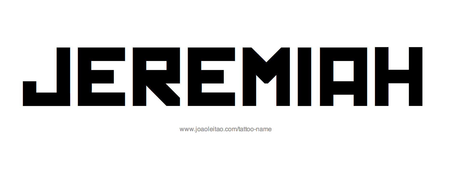 Jeremiah Name Tattoo Designs