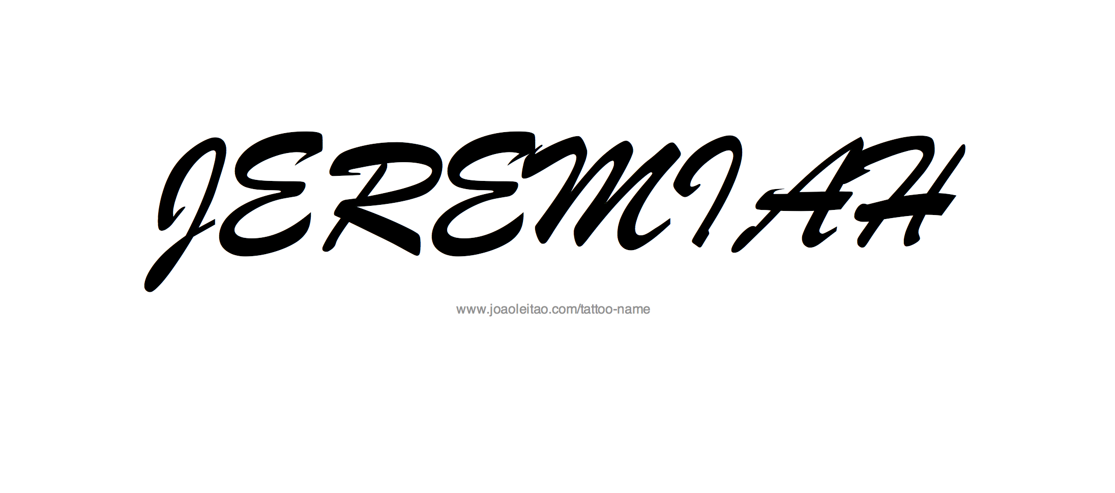 Jeremiah Name Tattoo Designs