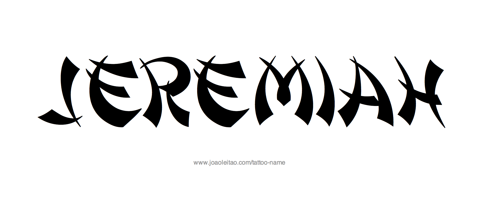 Jeremiah Name Tattoo Designs