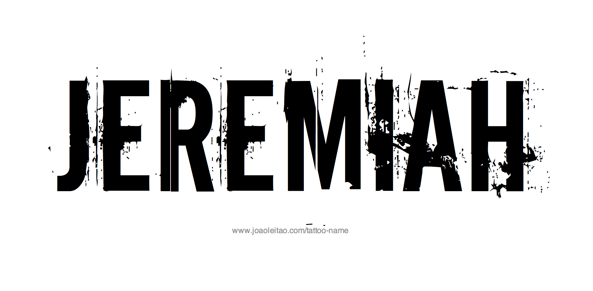 Jeremiah Name Tattoo Designs