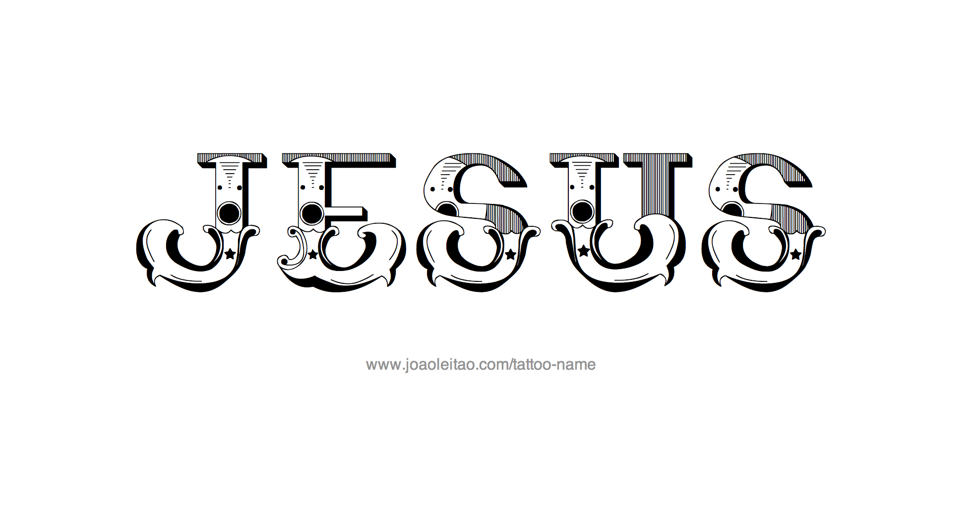 Jesus Name Tattoo Designs