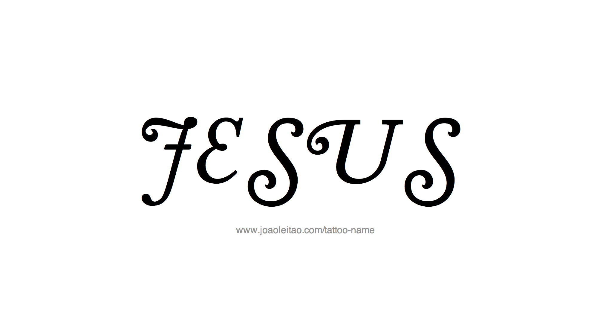 Jesus Name Tattoo Designs