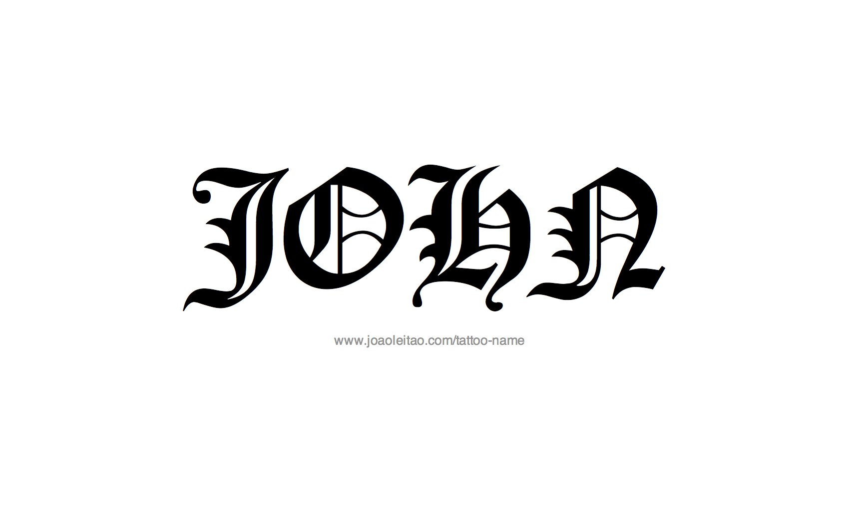 John Name Tattoo Designs