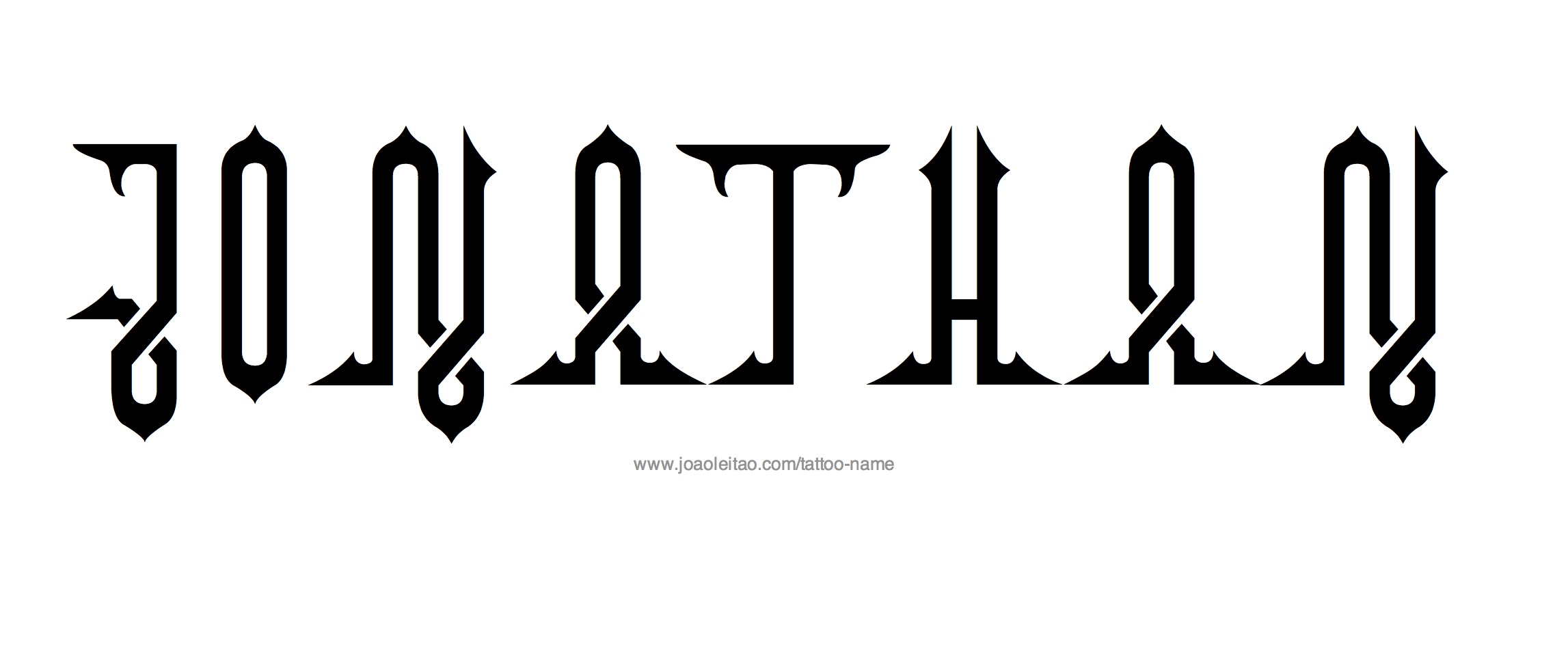 Jonathan Name Tattoo Designs