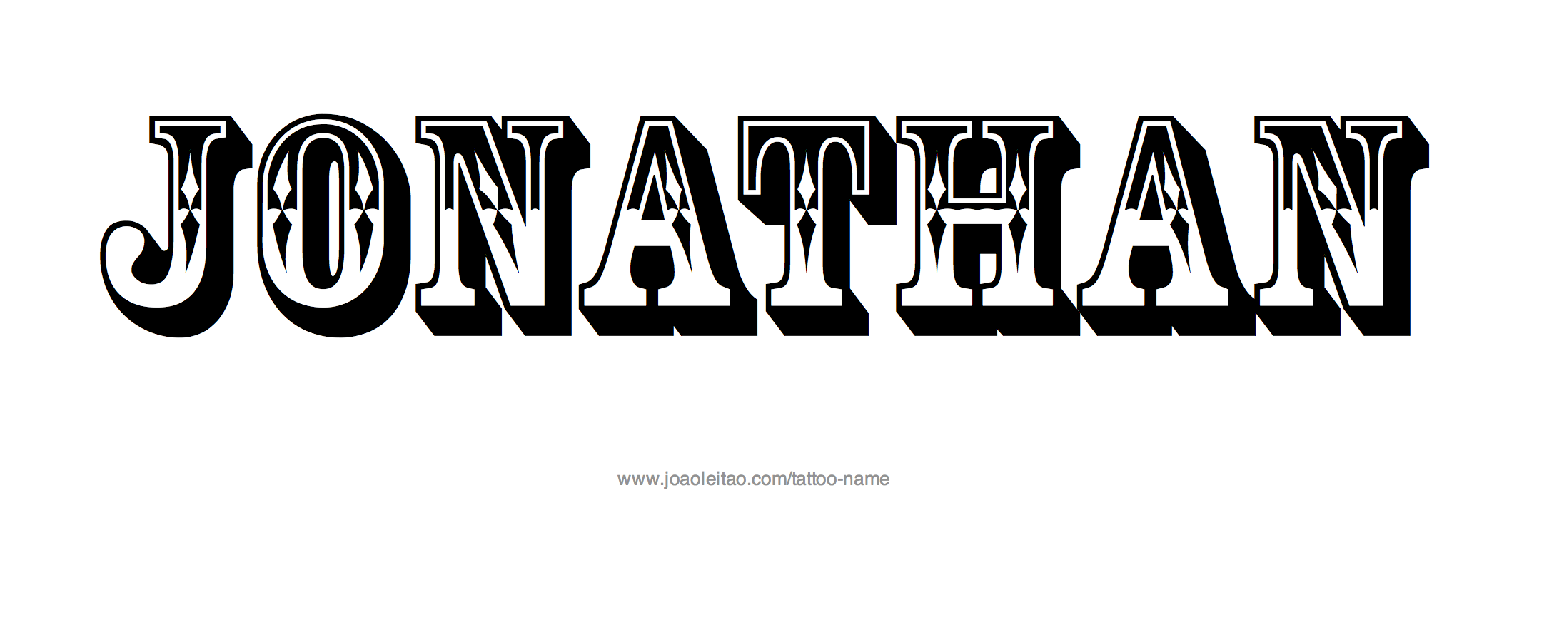 Jonathan Name Tattoo - Design Talk