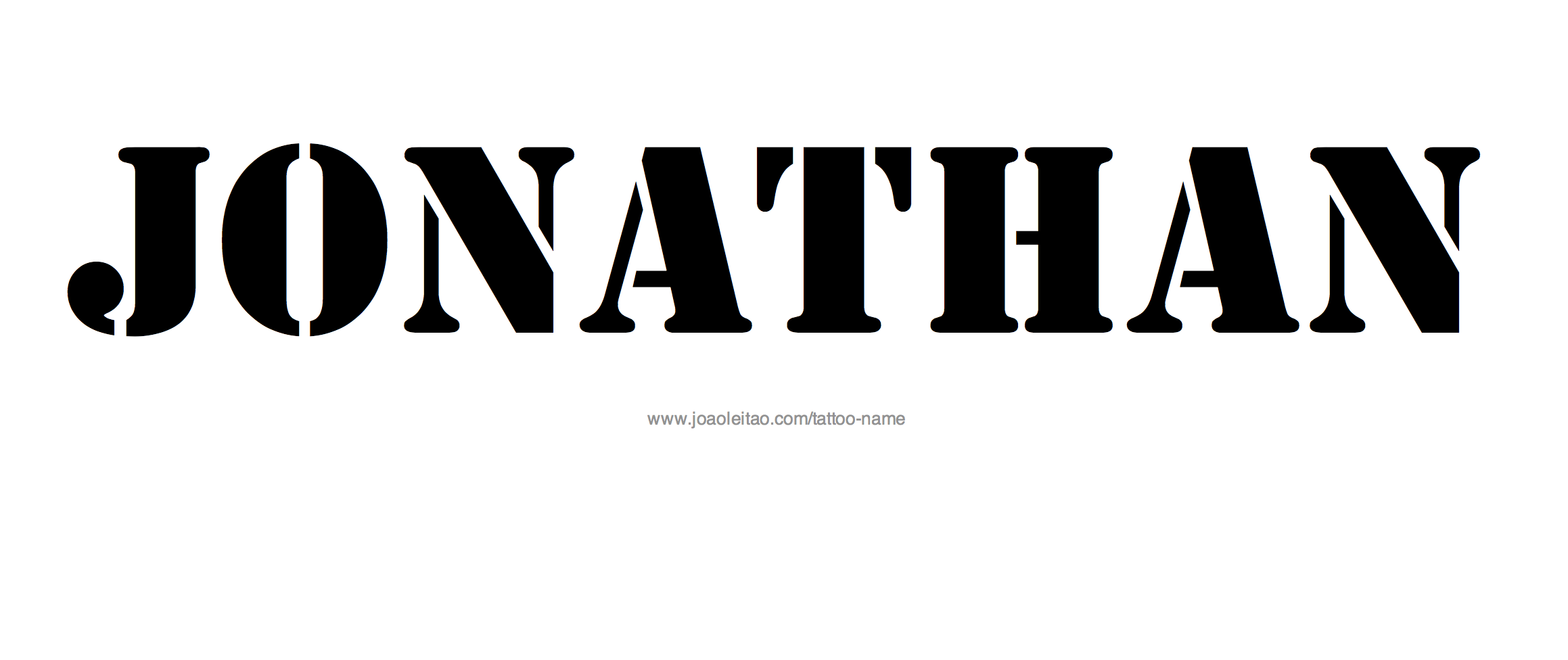 Jonathan Name Tattoo Designs