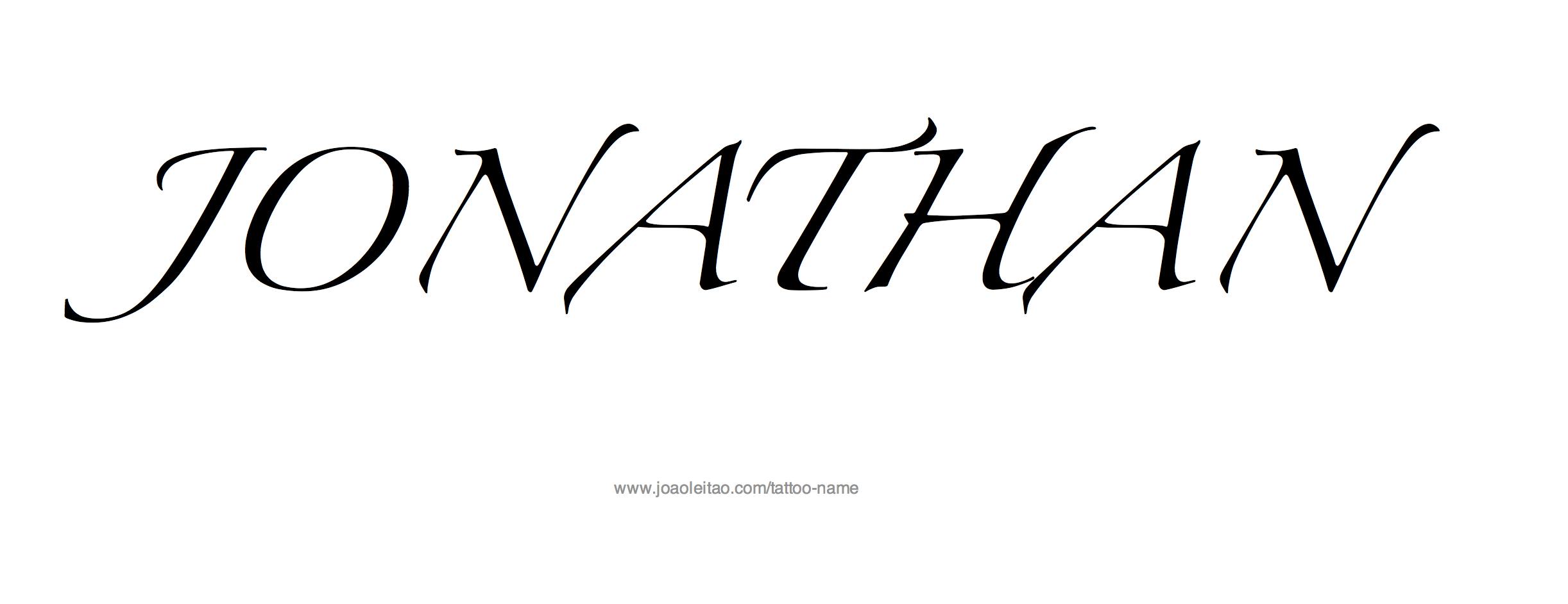 Jonathan Name Tattoo Designs