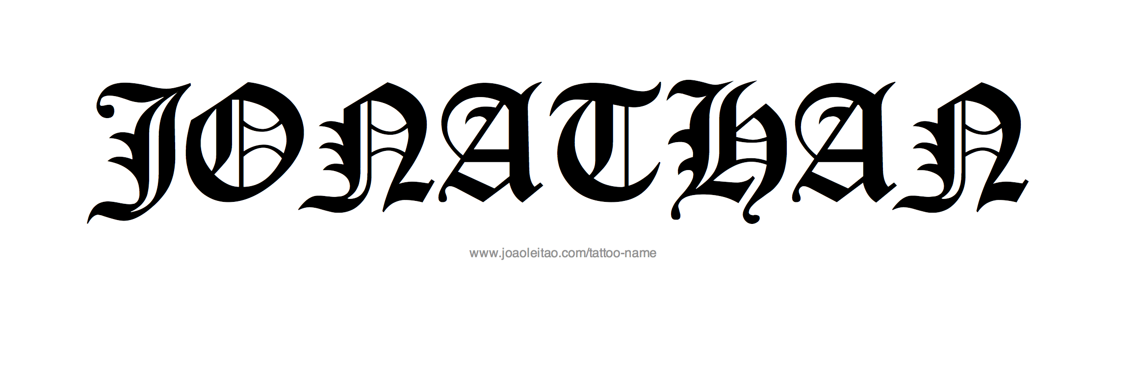 Jonathan Name Tattoo Designs