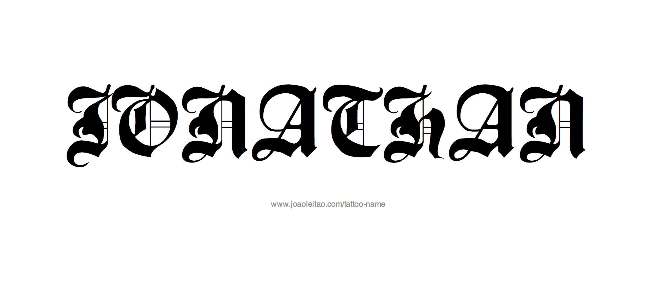 Jonathan Name Tattoo Designs