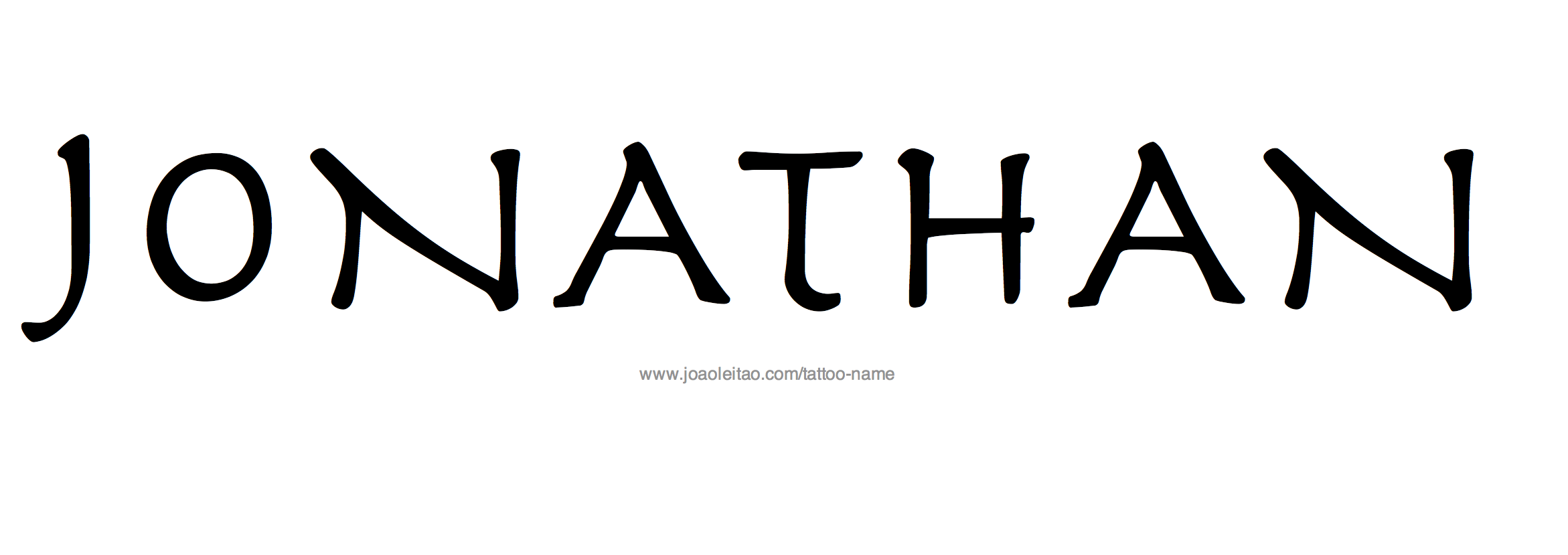 Jonathan Name Tattoo Designs