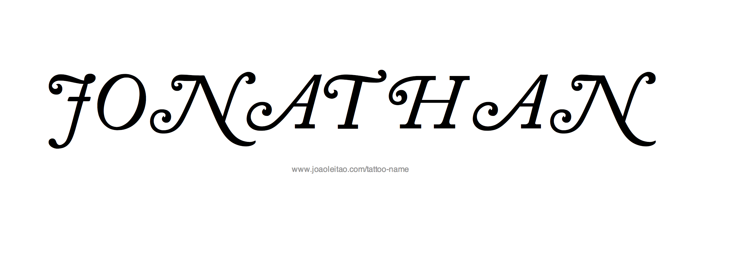 Jonathan Name Tattoo Designs
