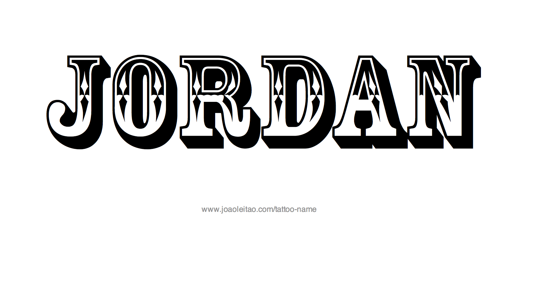 Jordan Name Tattoo Designs