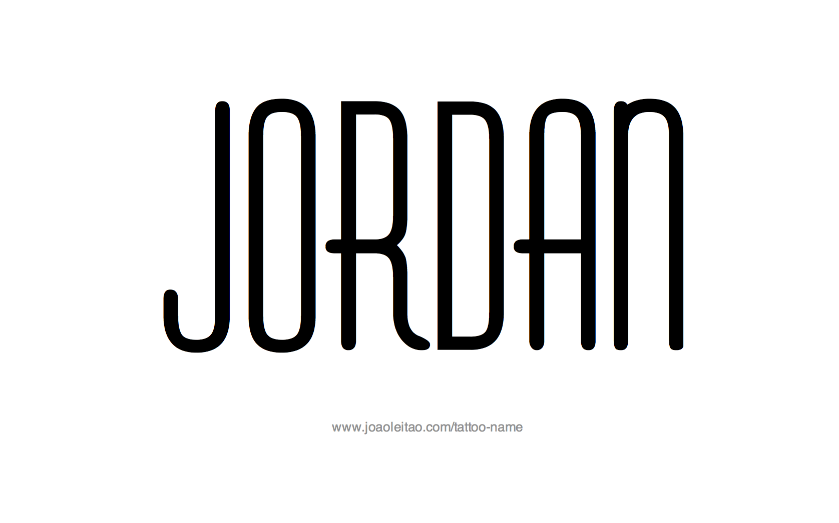 Jordan Name Tattoo Designs