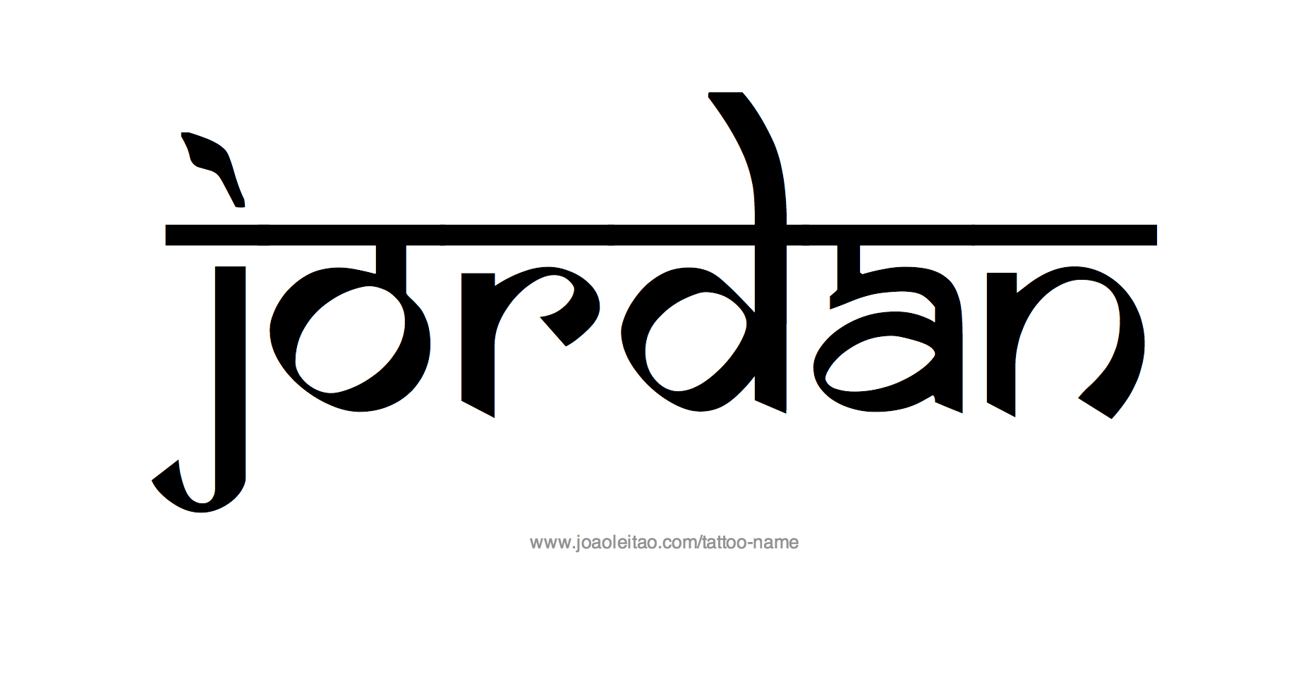 Jordan Name Tattoo Designs