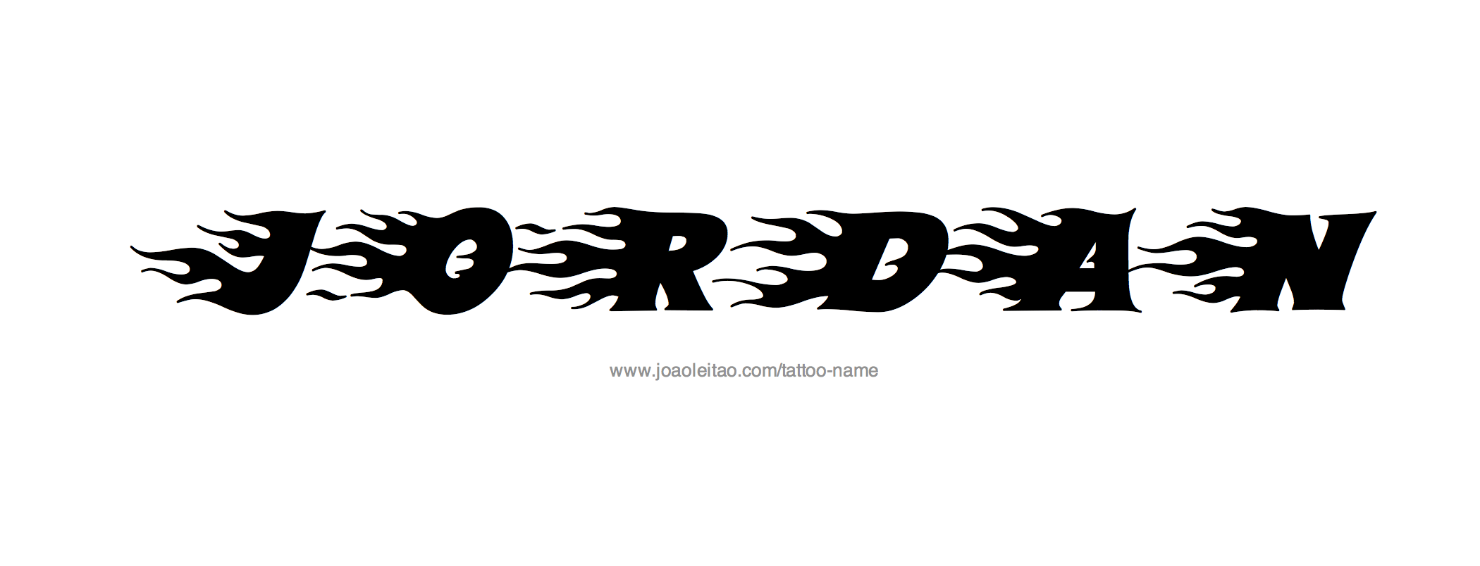 Jordan Name Tattoo Designs