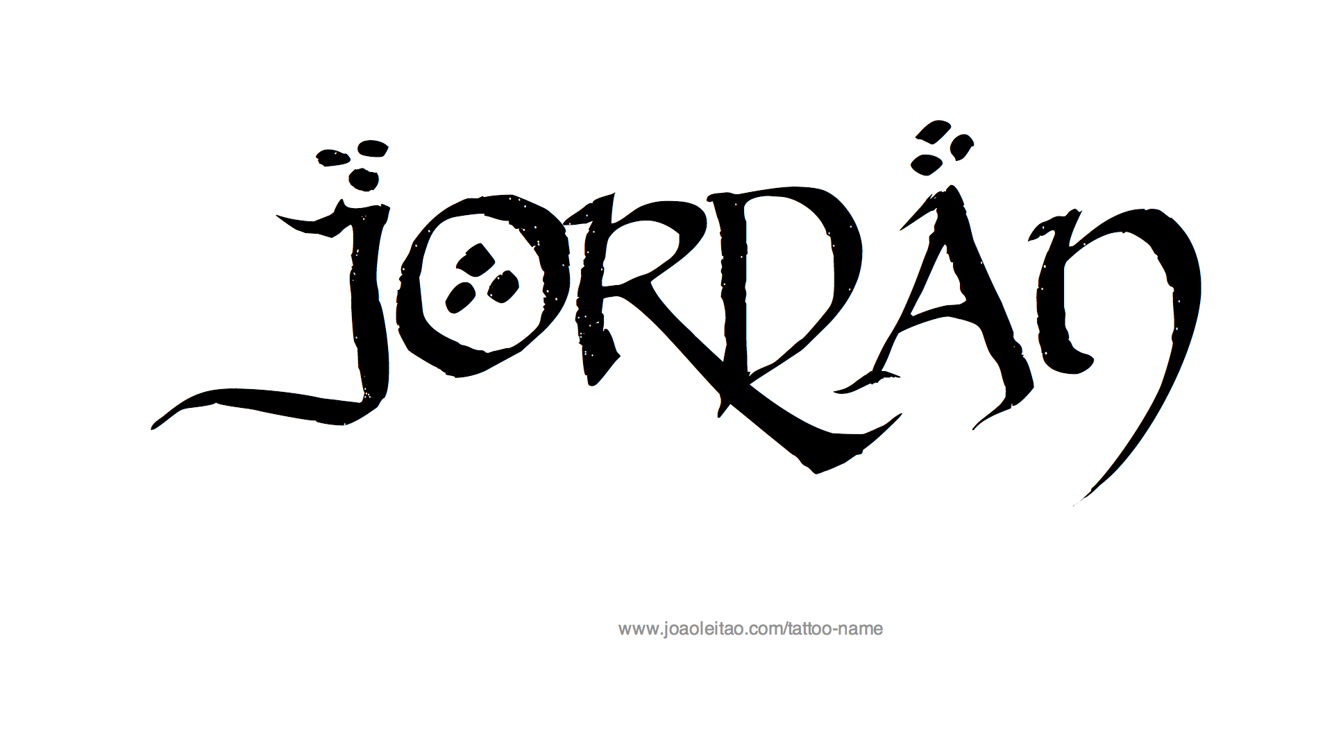 Jordan Name Tattoo Designs