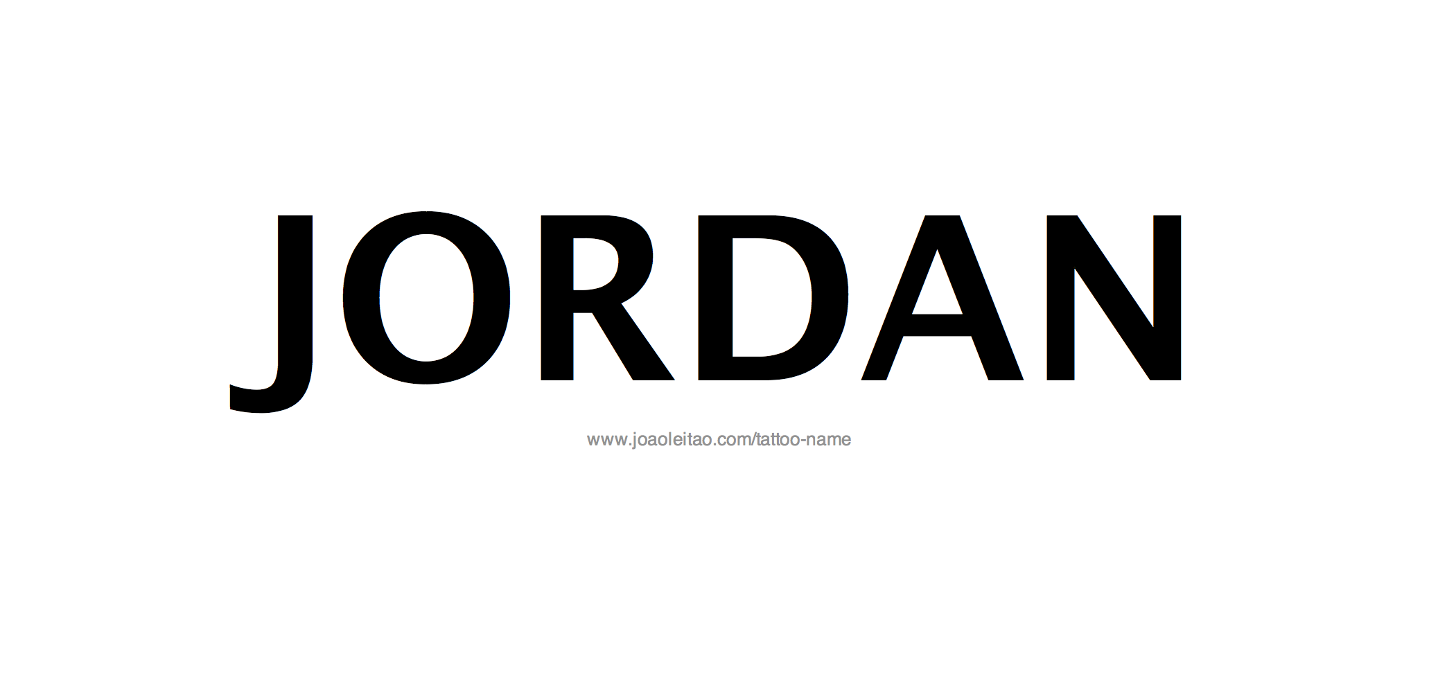 Jordan Name Tattoo Designs