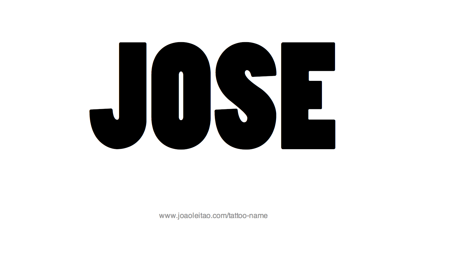 Jose Name Tattoo Designs
