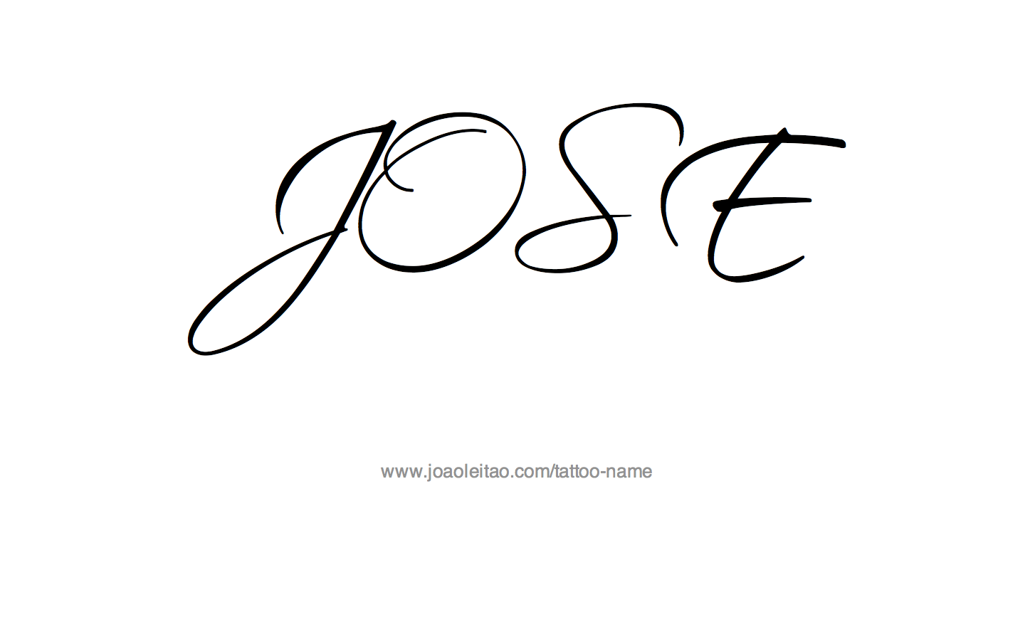 Jose Name Tattoo Designs