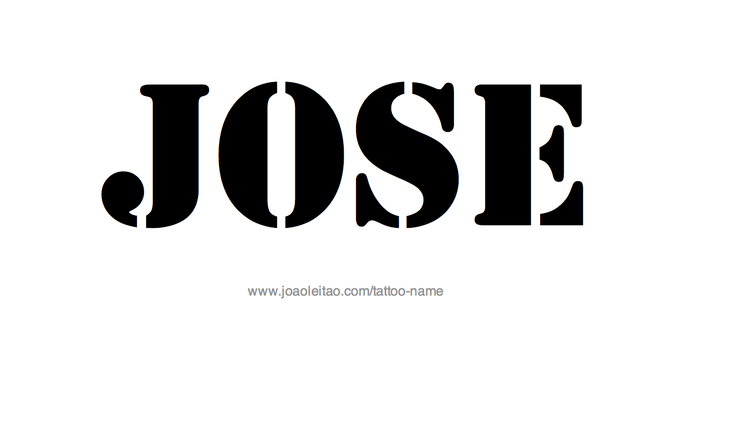 Jose Name Tattoo Designs