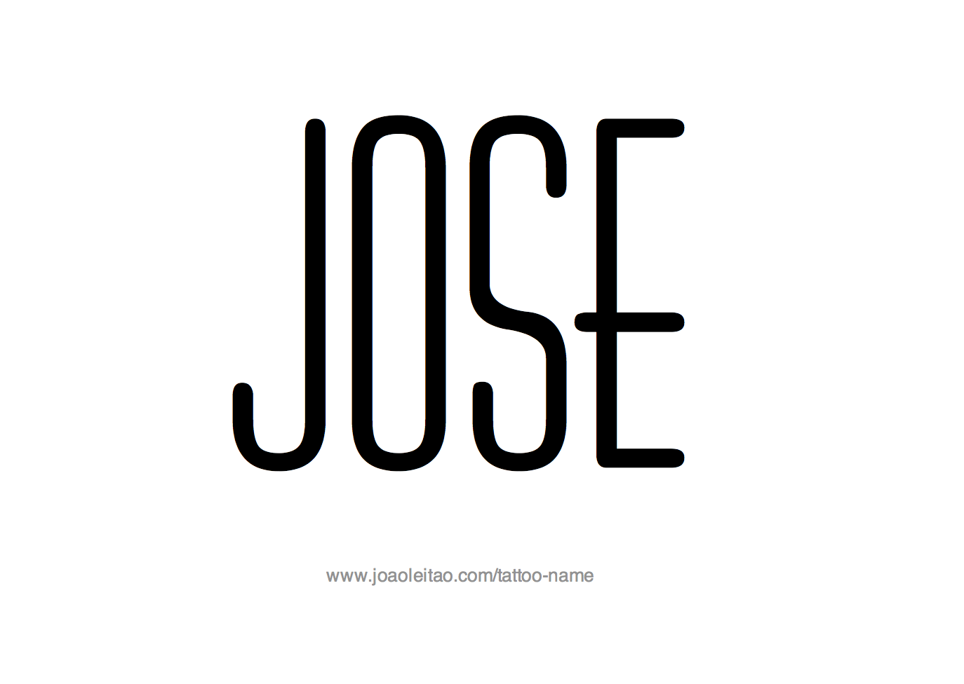 Jose Name Tattoo Designs