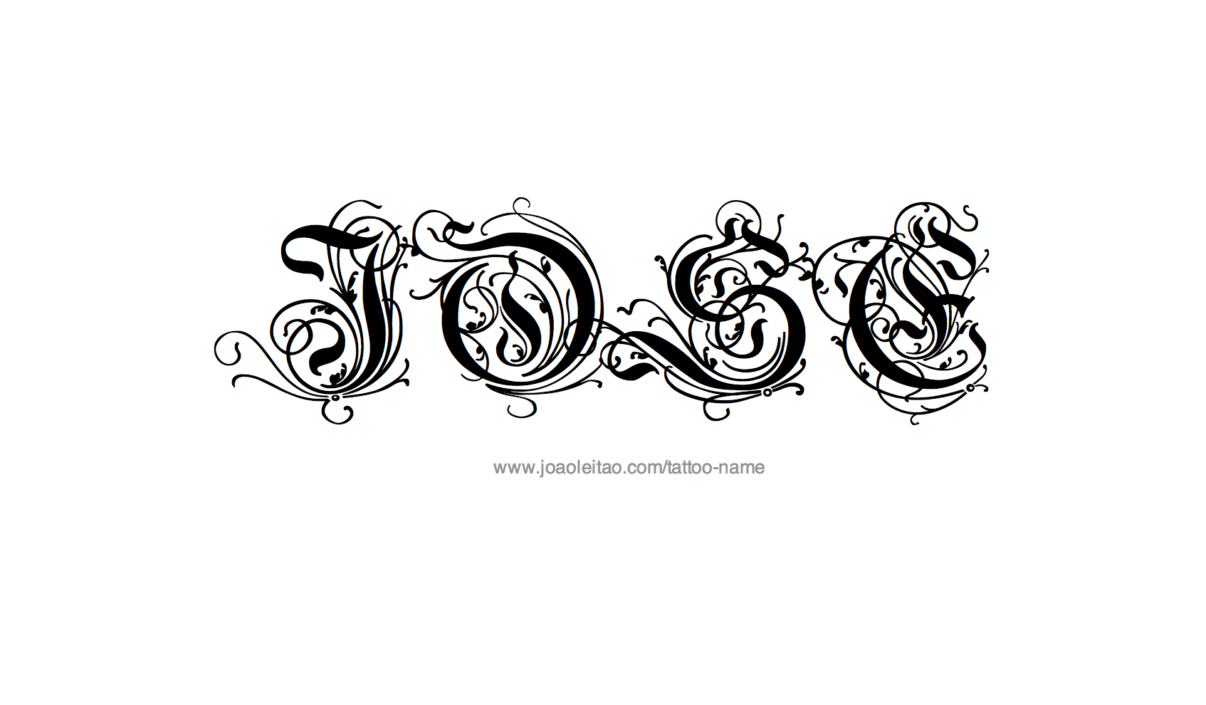 Jose Name Tattoo Designs
