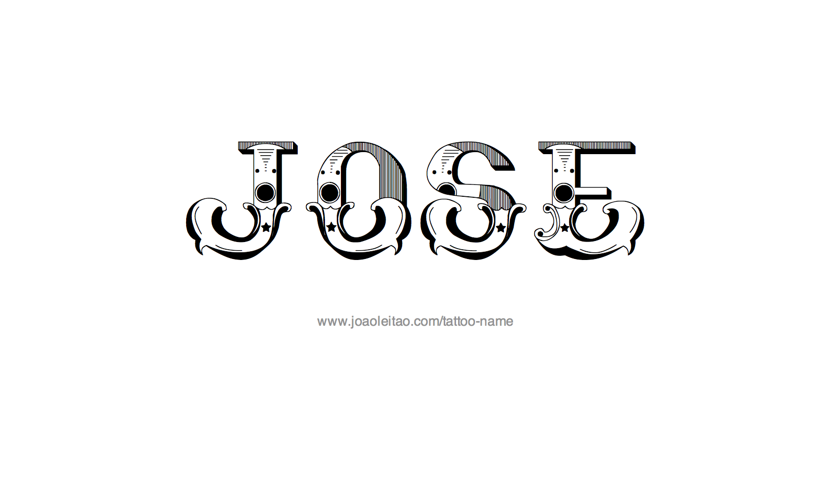 Jose Name Tattoo Designs