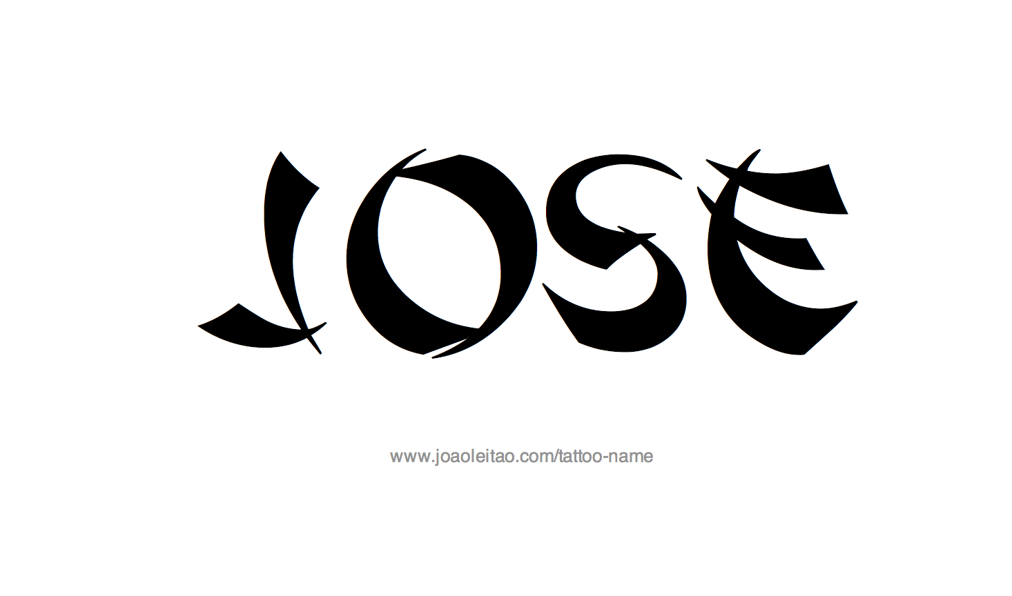 Jose Name Tattoo Designs