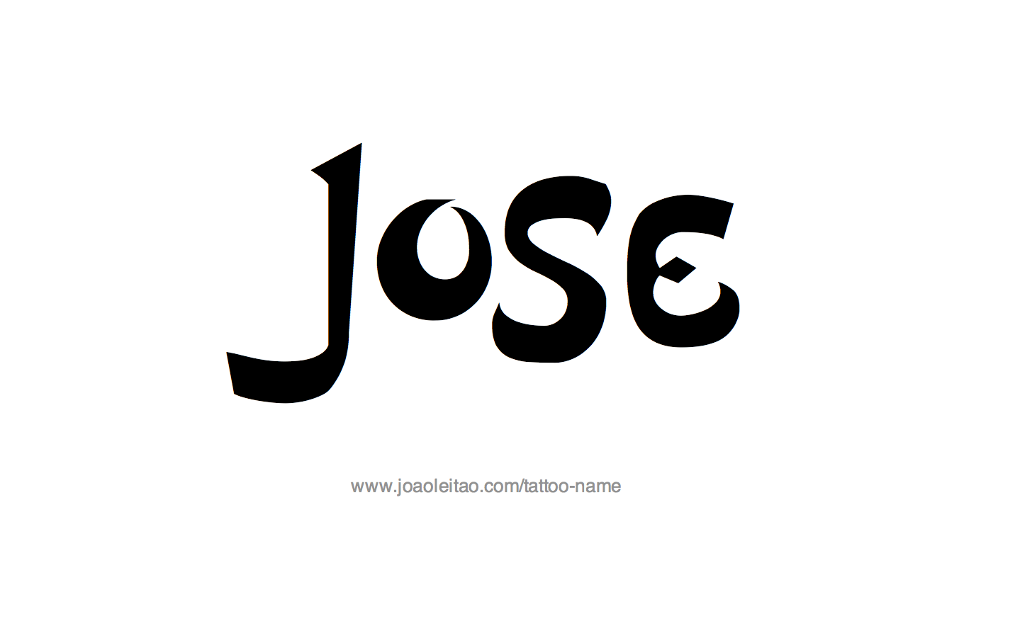 Jose Name Tattoo Designs