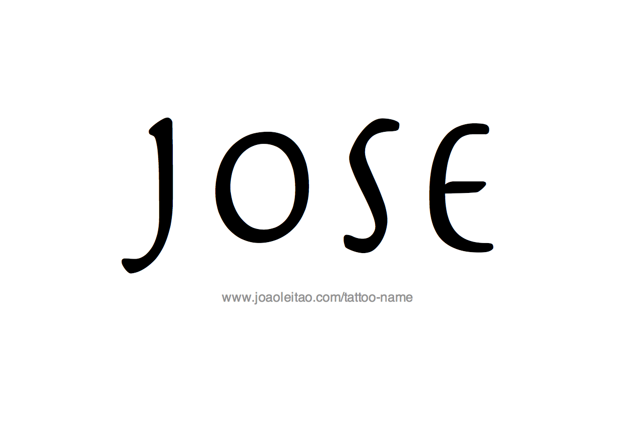 Jose Name Tattoo Designs