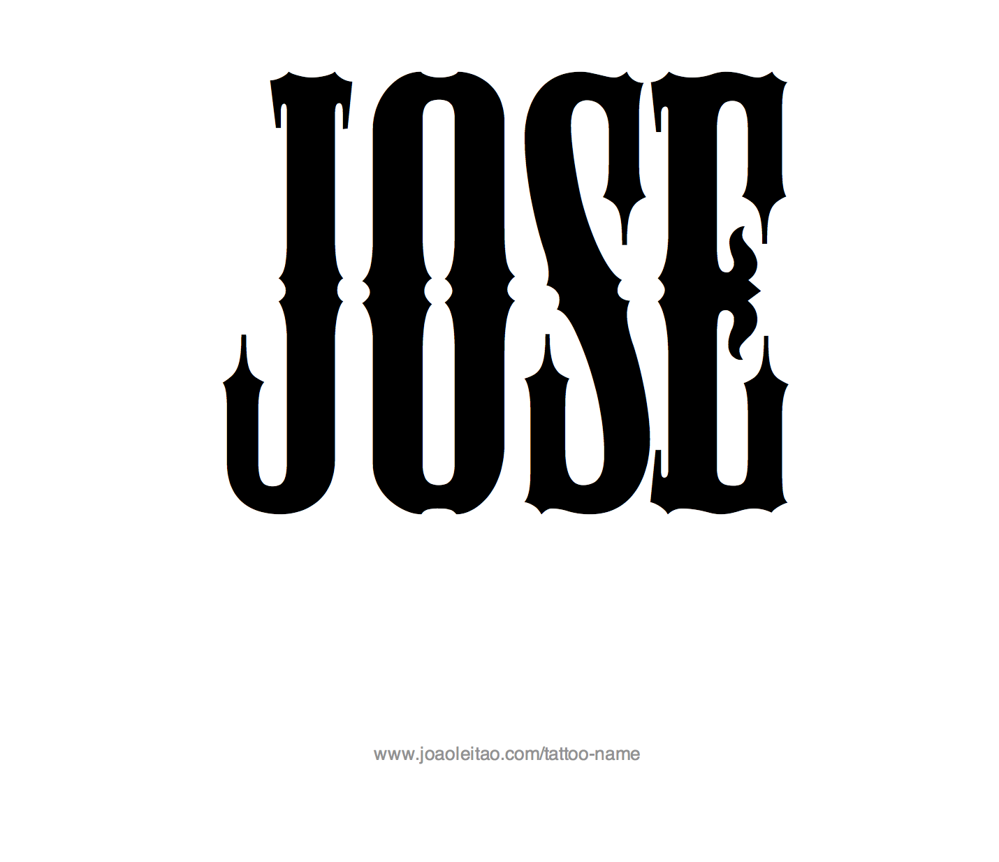 Jose Name Tattoo Designs