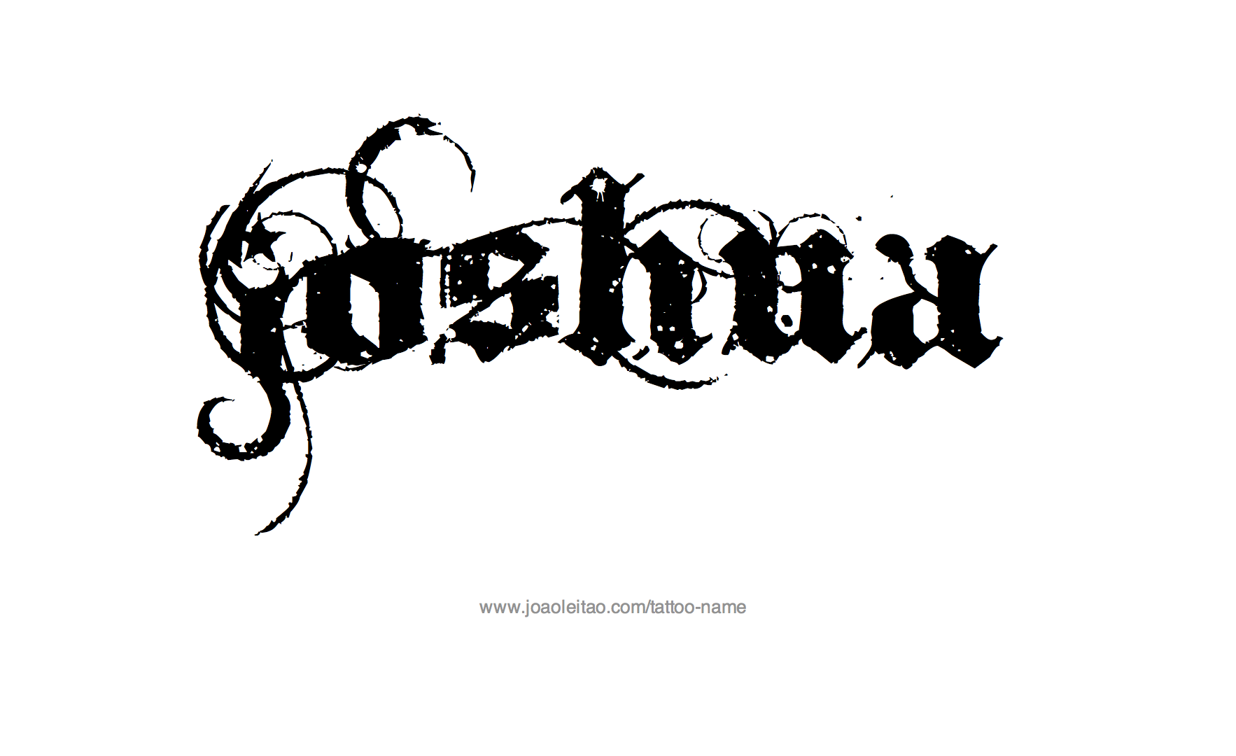 Joshua Name Tattoo Designs