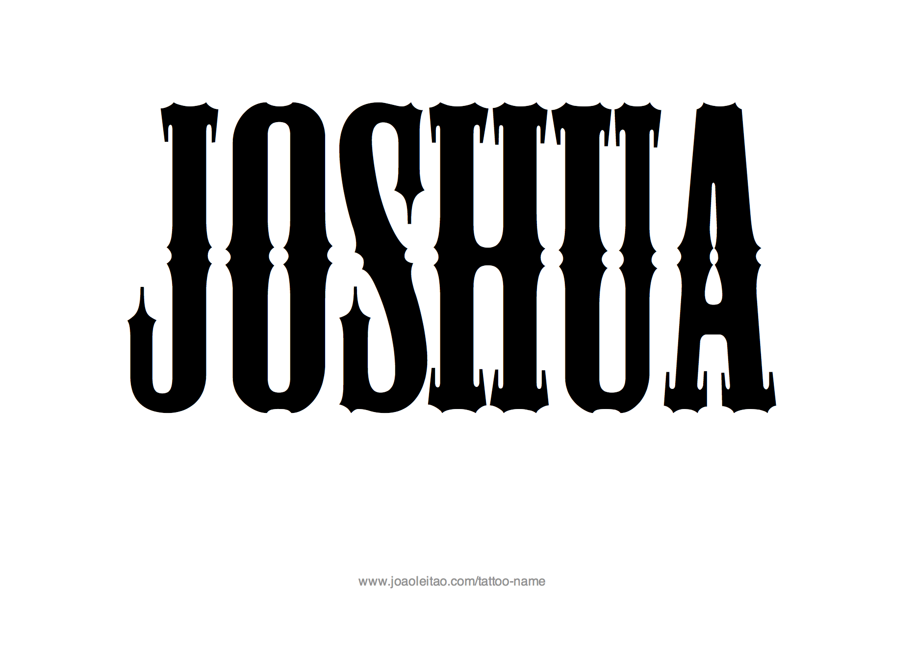 Joshua Name Tattoo Designs