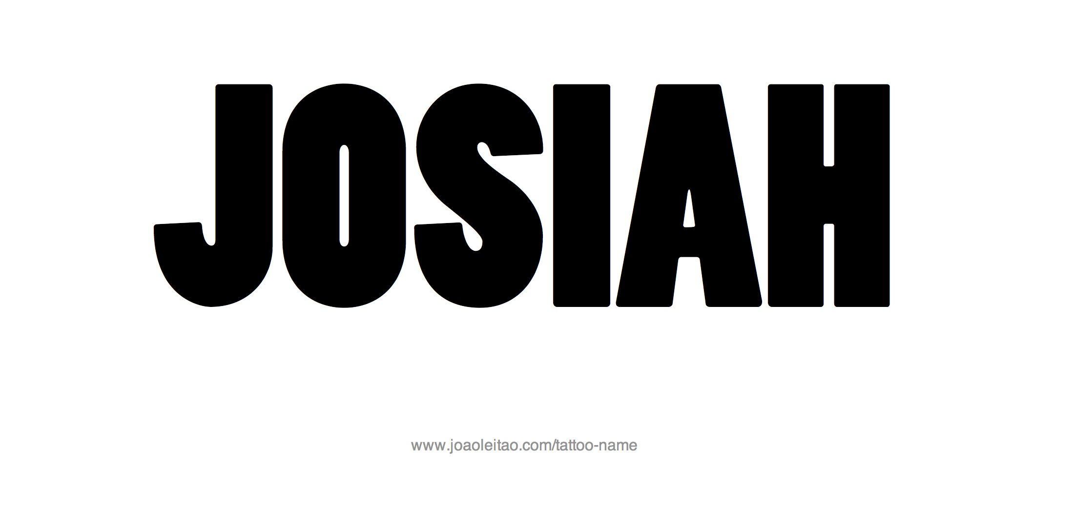 Josiah Name Tattoo Designs